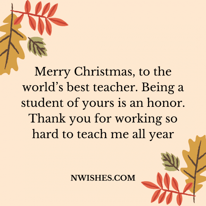 Christmas Wishes from Students to Teachers: Heartfelt Appreciation