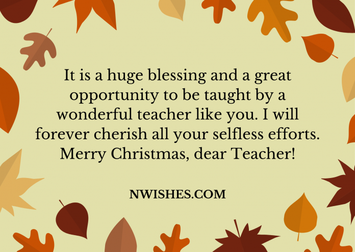 Christmas Wishes from Students to Teachers: Heartfelt Appreciation