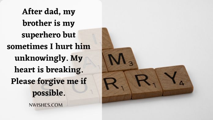 Apology Messages for Brother: Repair Bonds with Love